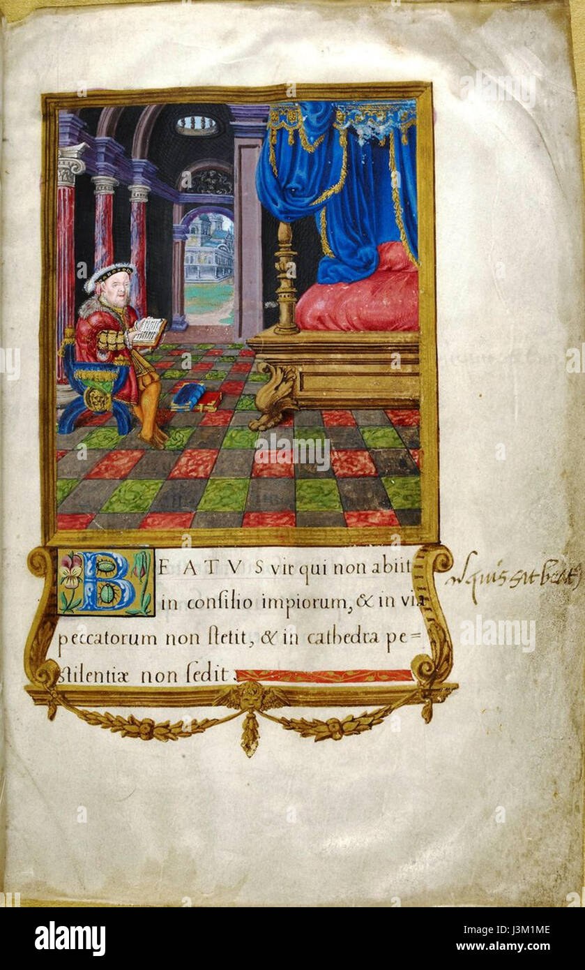 Henry viii's psalter hi-res stock photography and images - Alamy