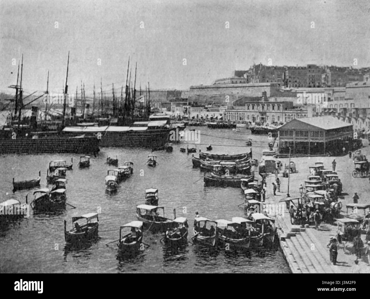This image of Grand Harbour, Malta, from circa 1890, captures the ...