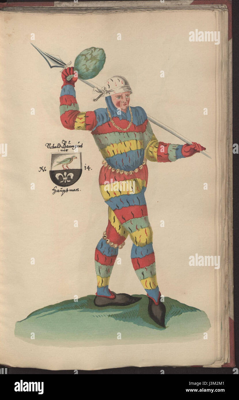 The Schembartbuch 22 from Hamburg is a historical manuscript, notable ...