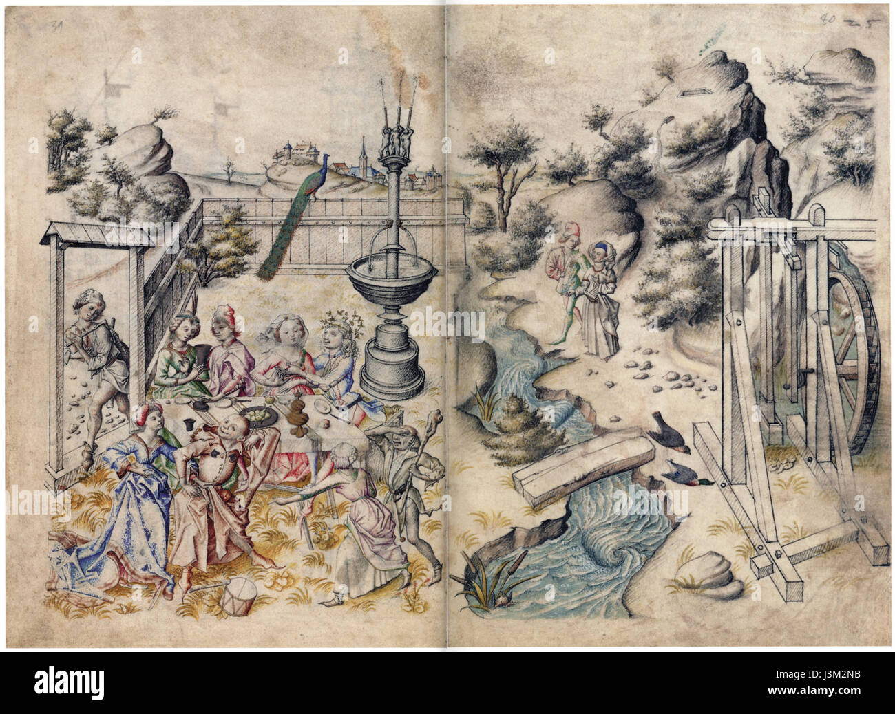 Medieval manuscript garden hi-res stock photography and images - Alamy