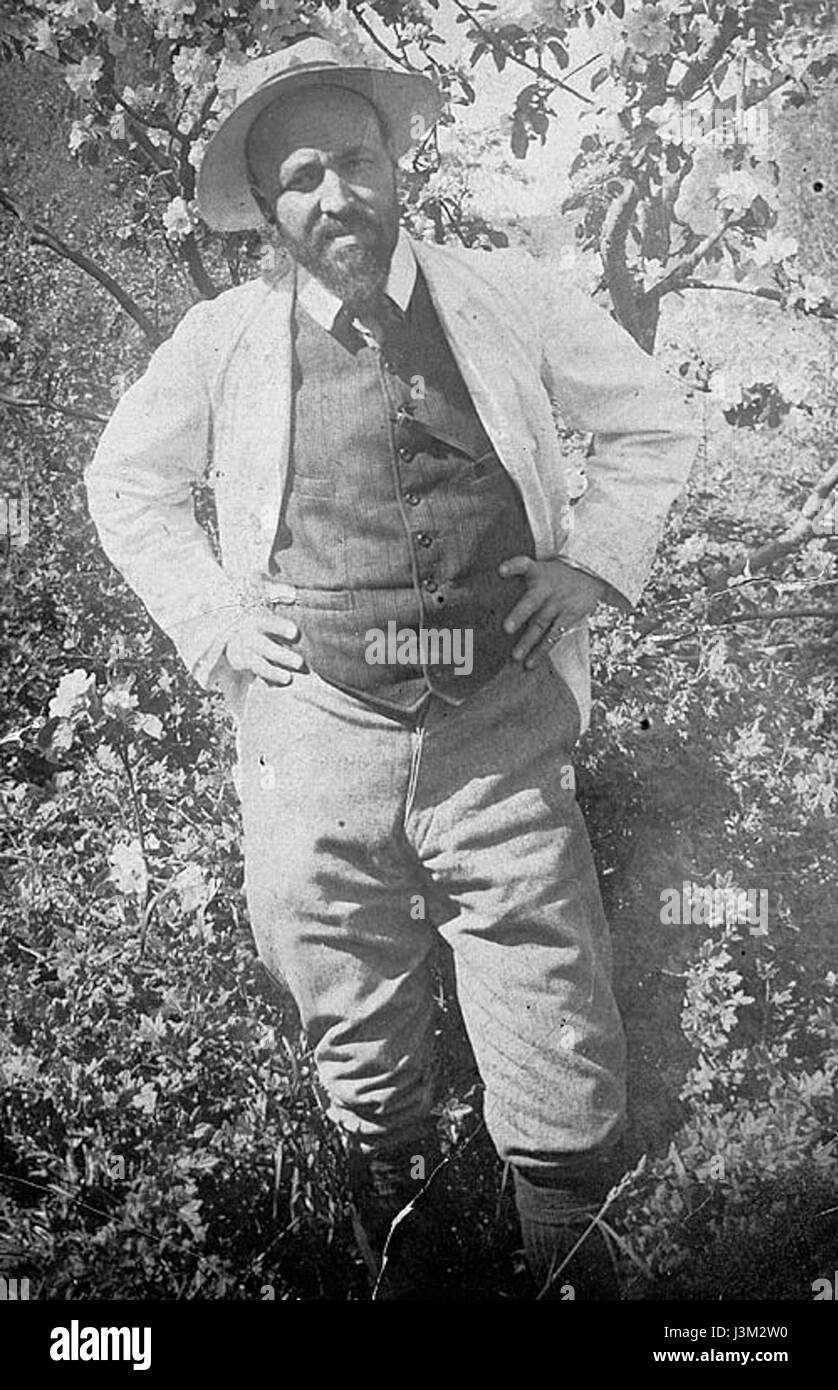 Hugo Simberg, a Finnish artist, is depicted in his garden. Known for ...