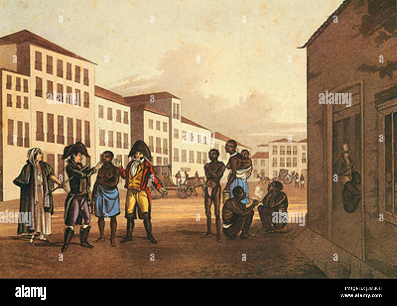 Henry Chamberlain O Mercado de Escravos Stock Photo - Alamy