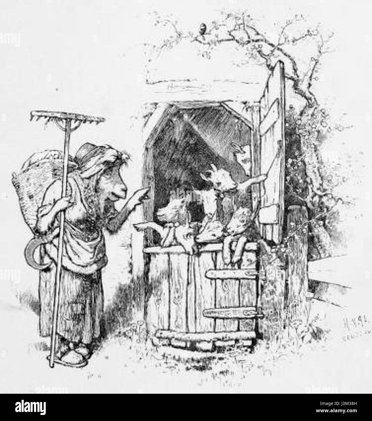 A historical illustration by Hermann Vogel, depicting the famous ...