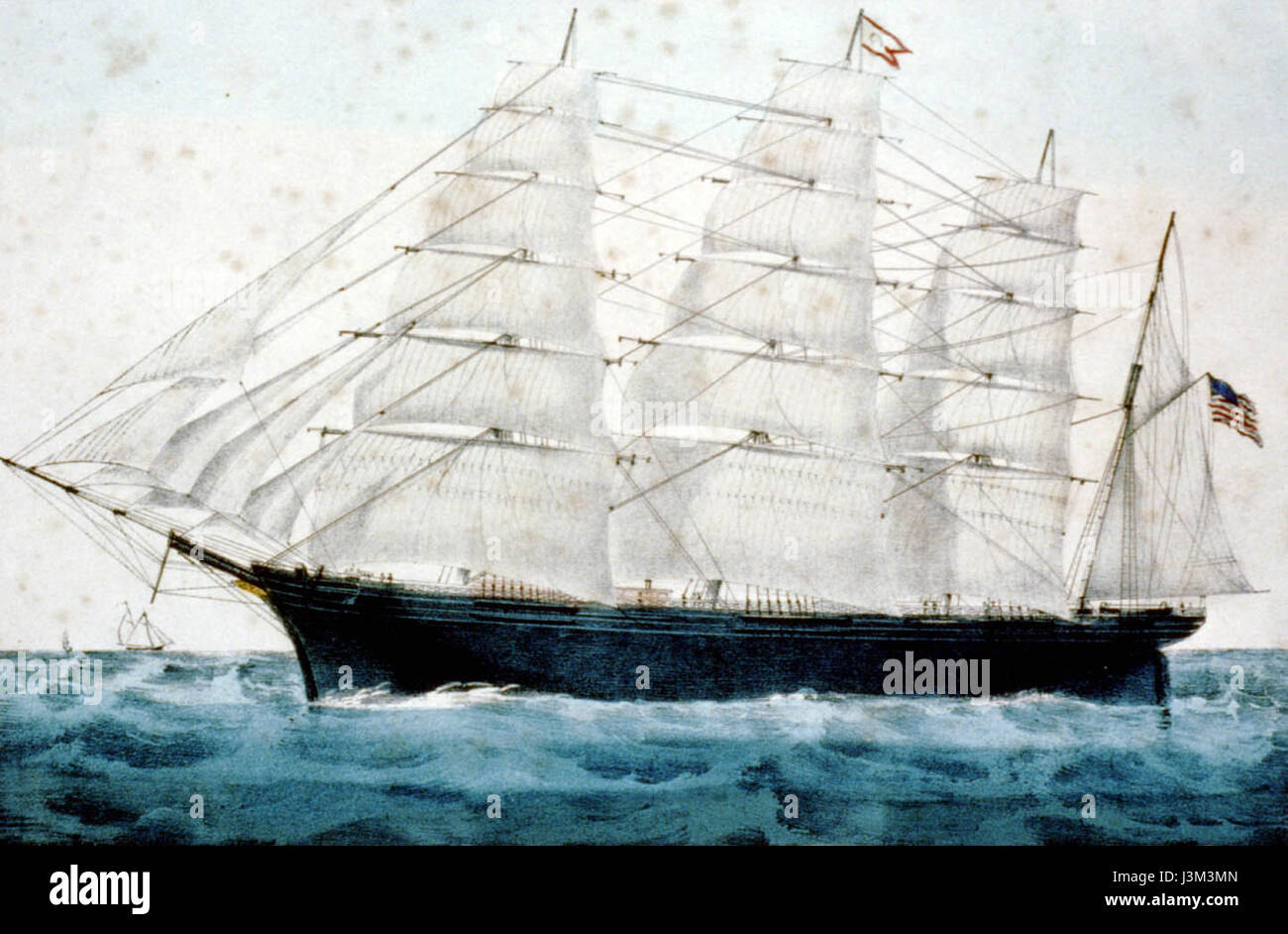 Great republic clipper ship hi-res stock photography and images - Alamy