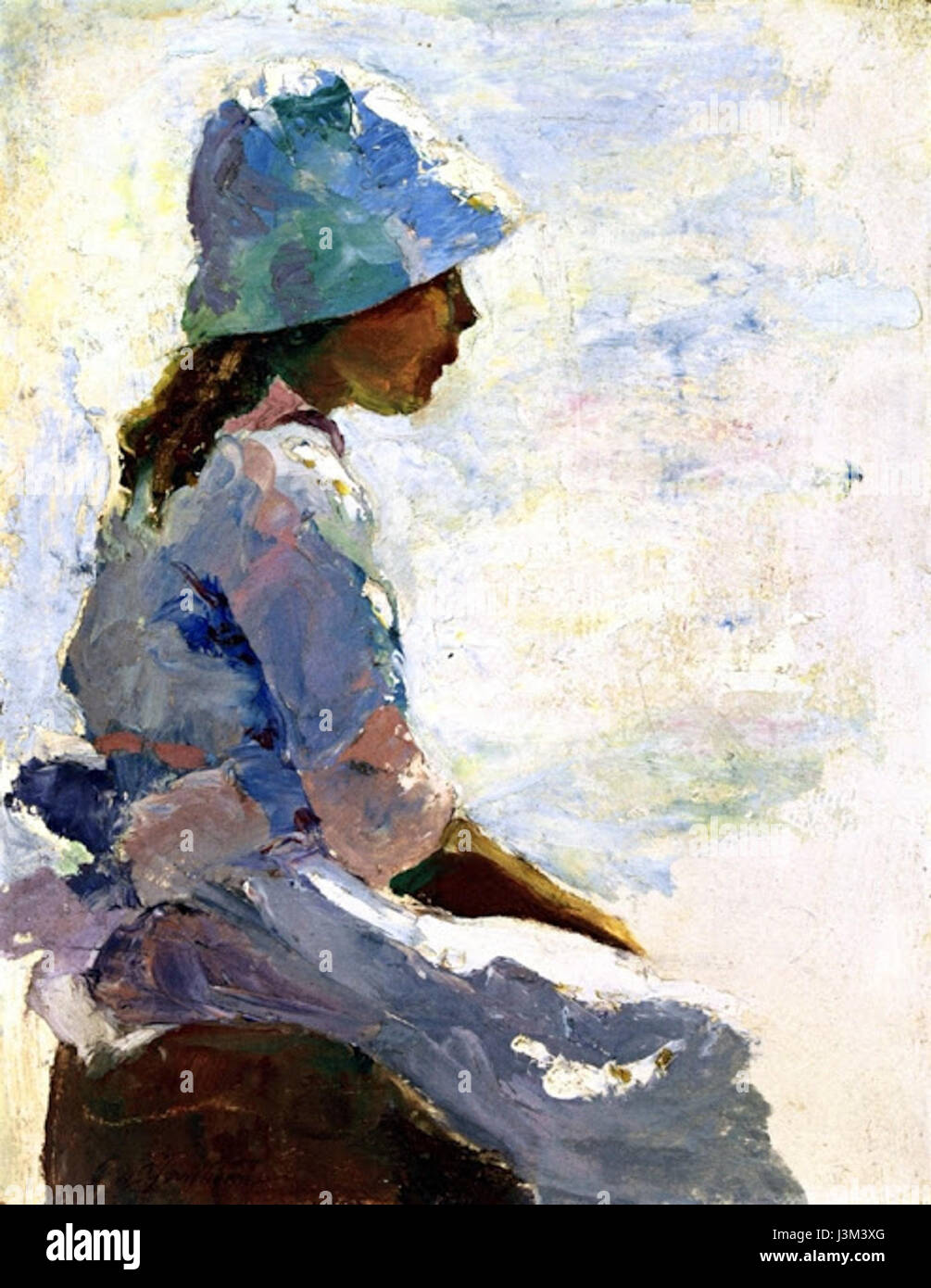 The 'Hawthorne Girl' likely refers to a portrait or artwork depicting a ...