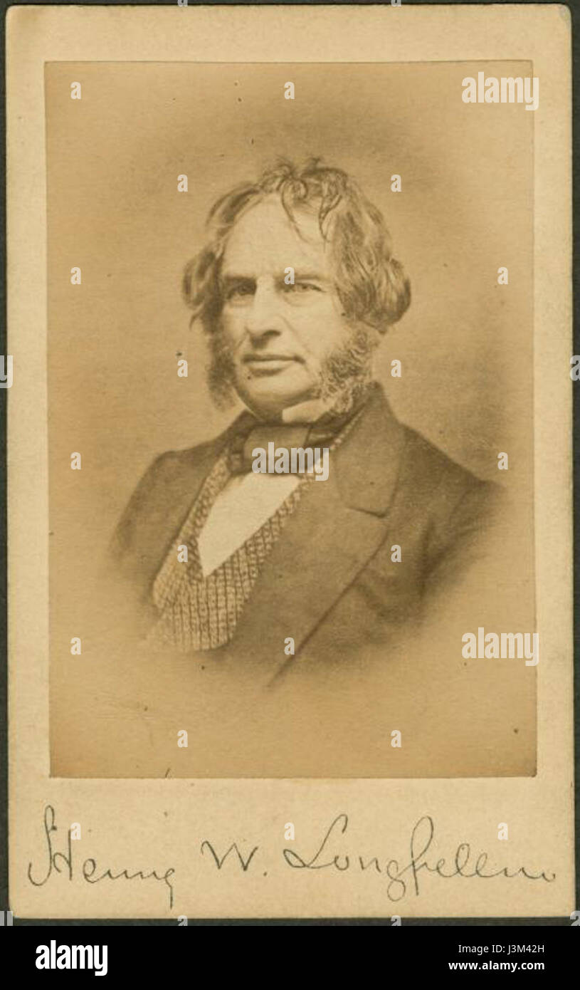 This image or reference shows Henry Wadsworth Longfellow, an iconic ...
