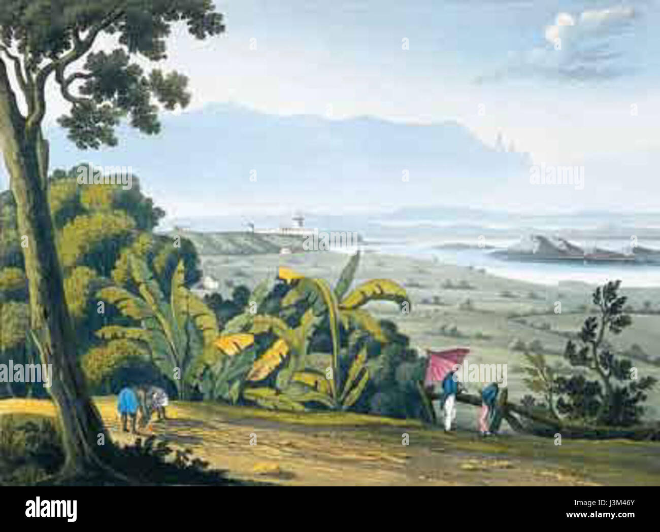 Henry Chamberlain O lazareto Stock Photo - Alamy