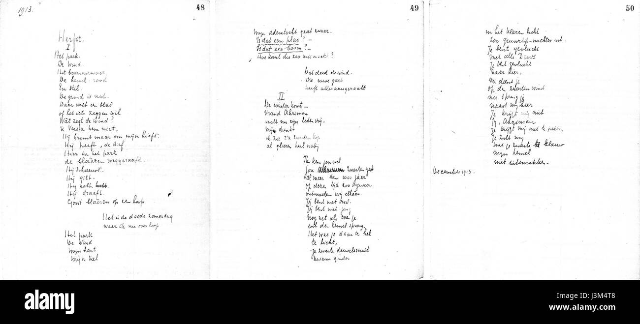 I.K. Bonset's 'Herfst,' created in 1913, is a notable example of early ...