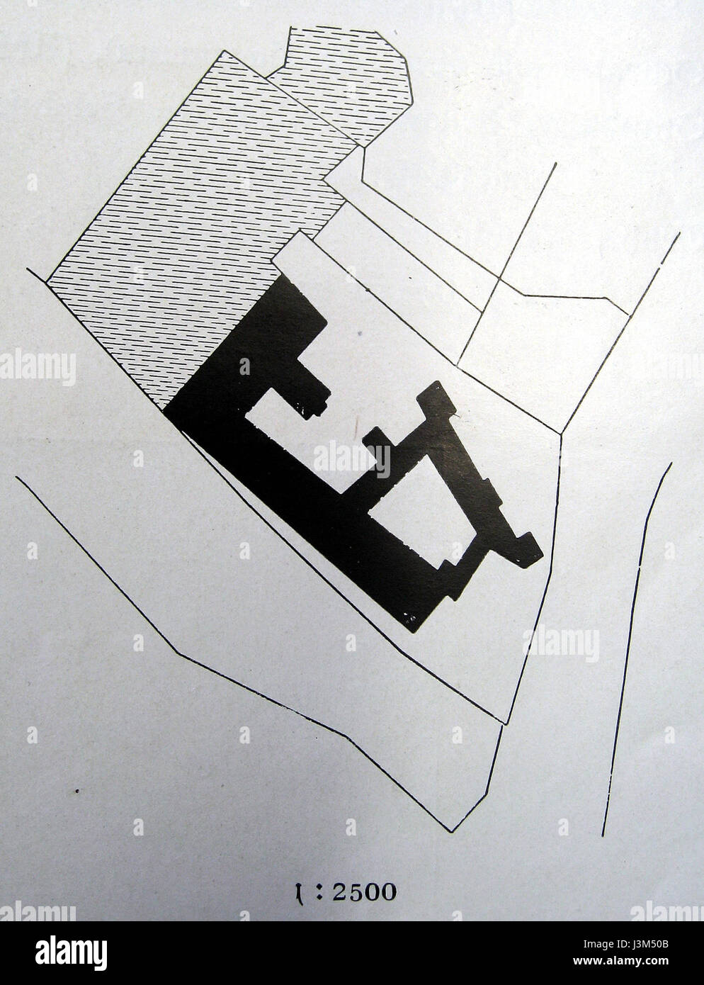 Haus Witten, located in Germany, is depicted in this layout plan ...