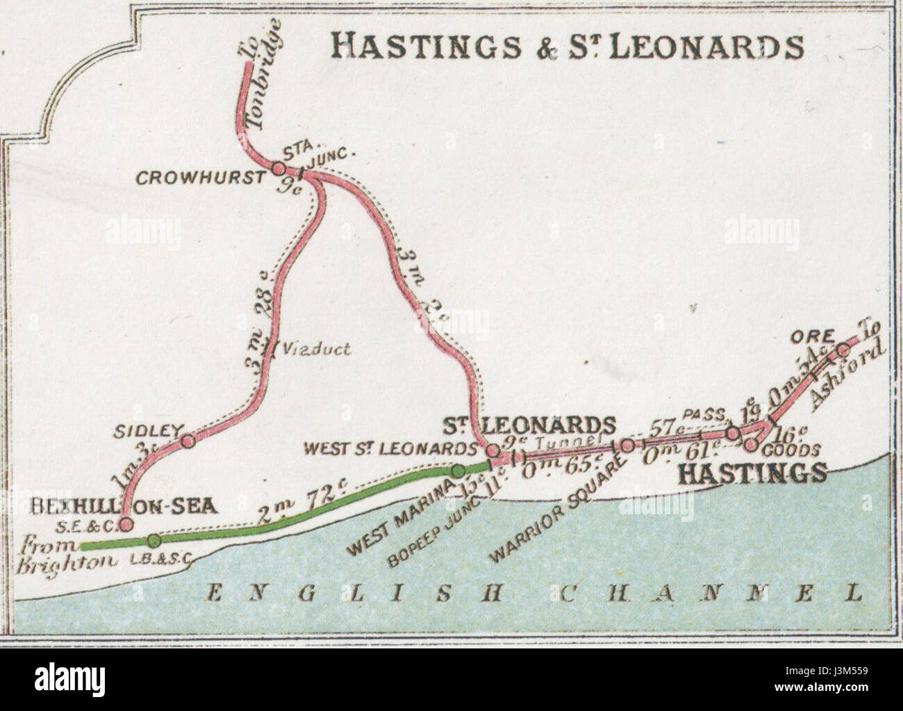 Map of st leonards hi-res stock photography and images - Alamy