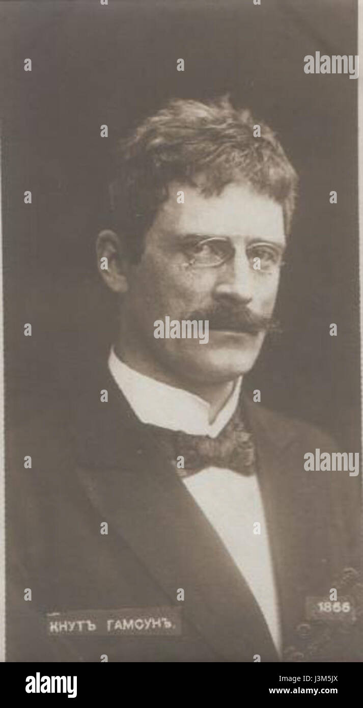 The portrait of Knut Hamsun from around 1894 captures the Norwegian ...