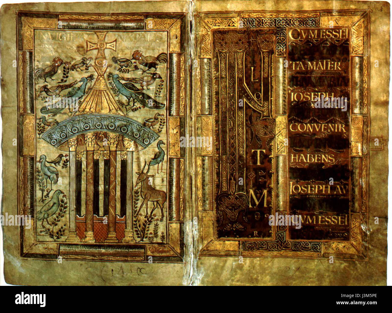 The Godescalc Gospels, a 9th-century illuminated manuscript, was ...