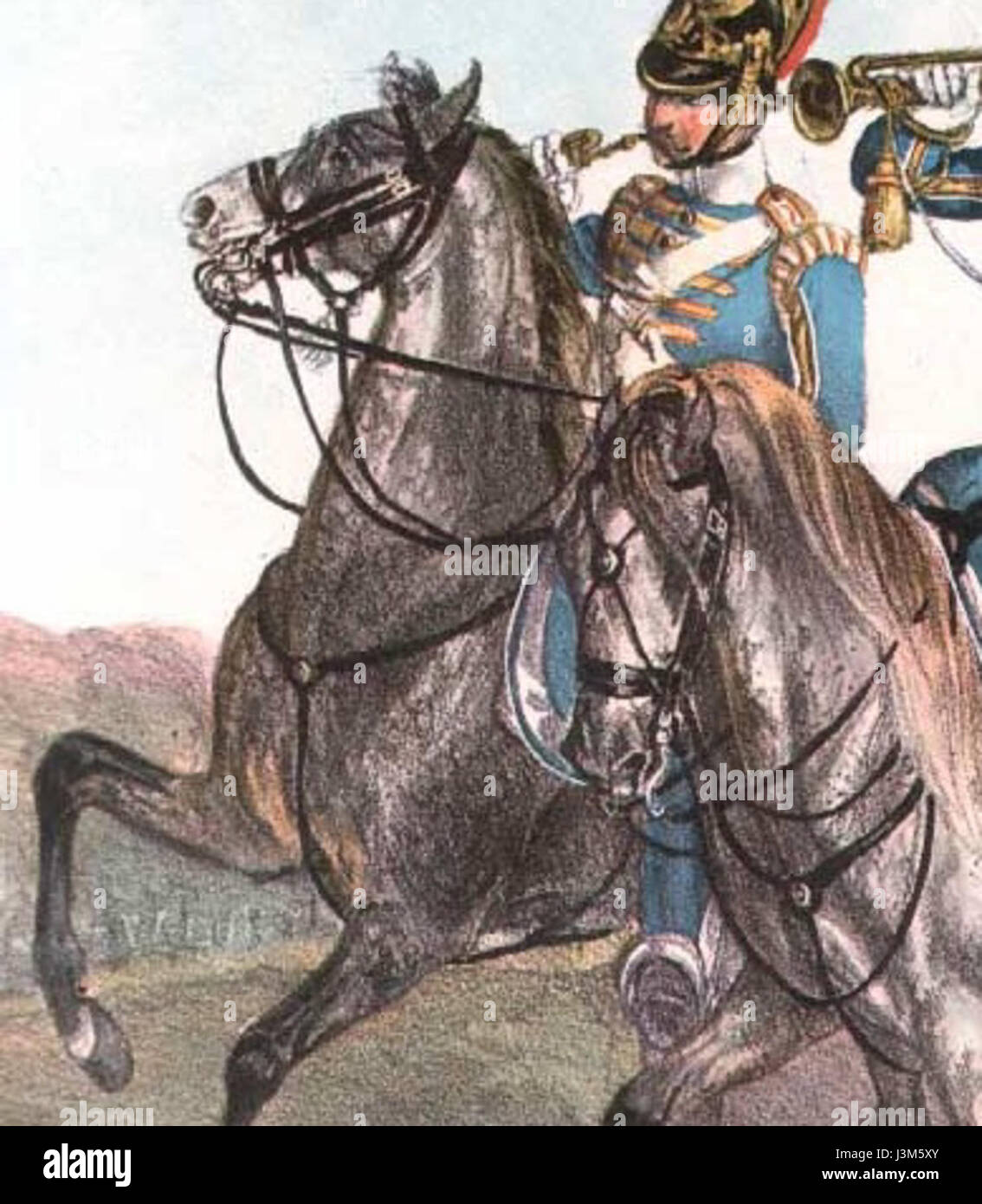 German dragoons crop Stock Photo - Alamy