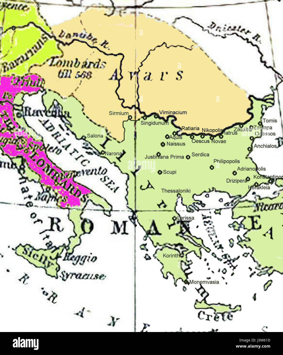Map of the balkans hi-res stock photography and images - Alamy