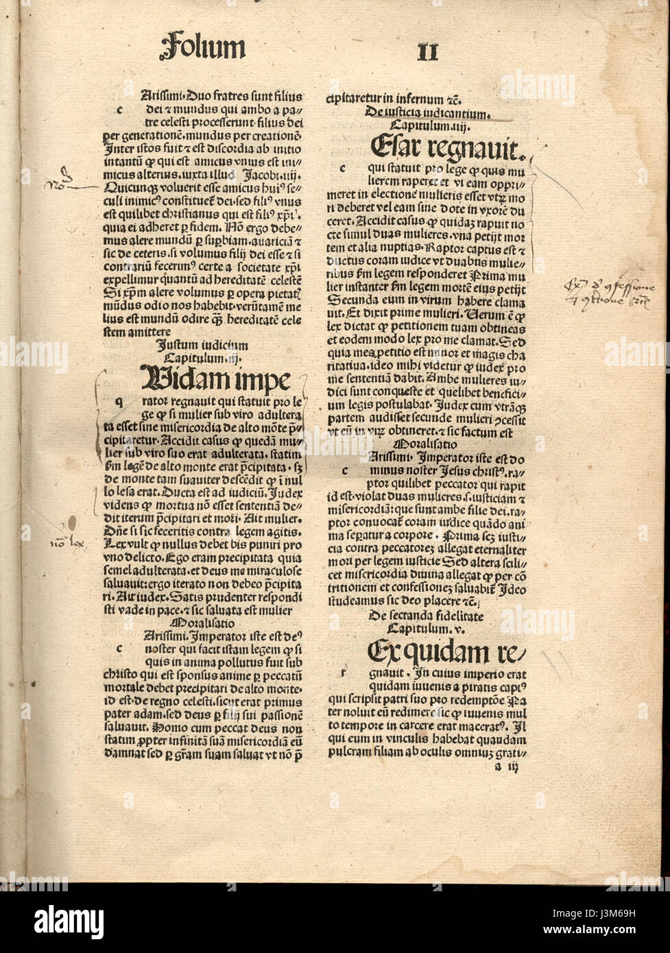 An excerpt from 'Gesta Romanorum', a collection of medieval tales and ...