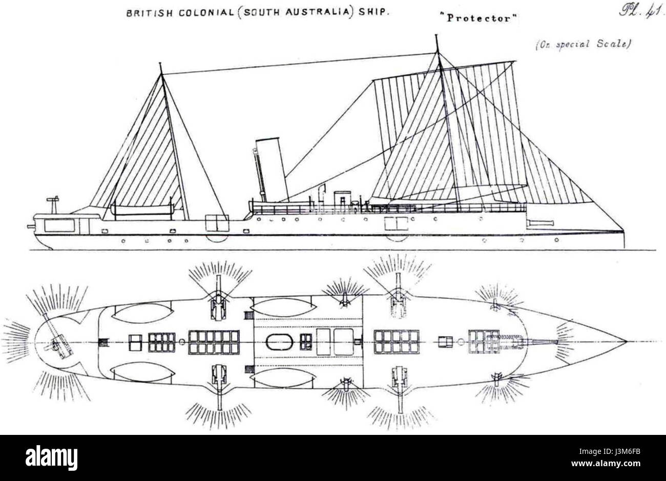 The HMCS Protector was a Royal Canadian Navy warship. This image shows ...