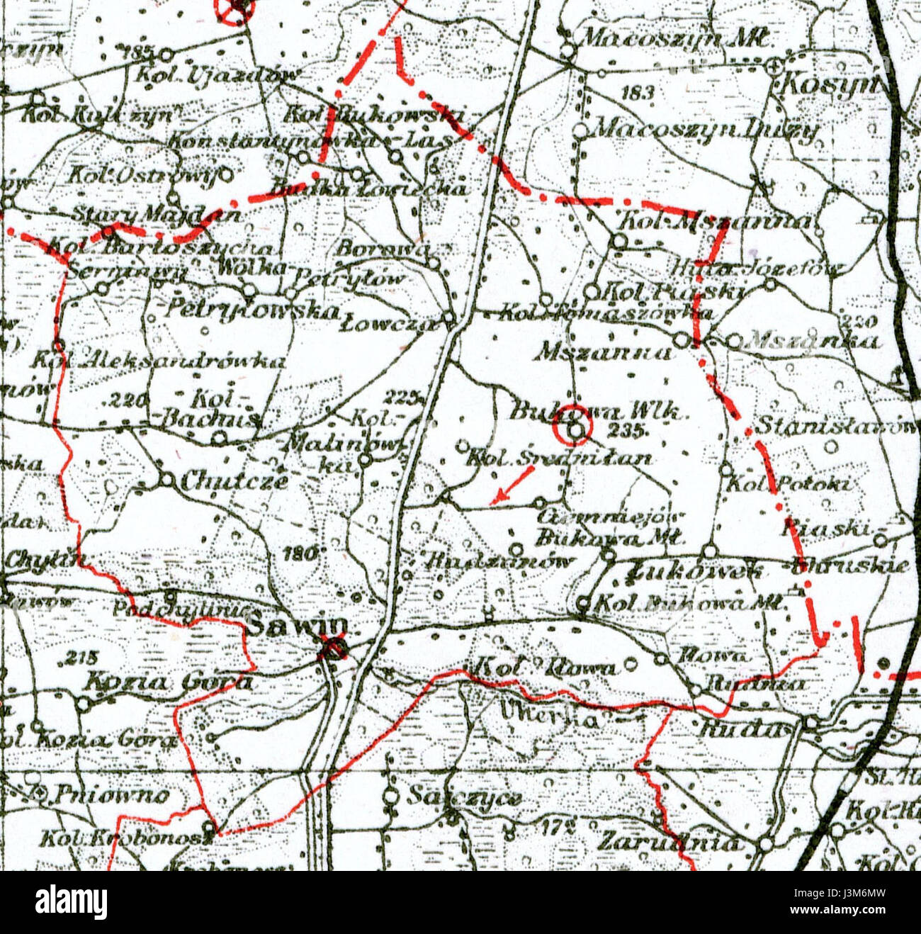 The administrative map of the Second Polish Republic from 1937 shows ...