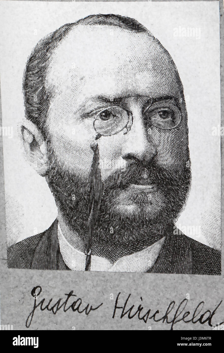 Gustav Hirschfeld 2 Stock Photo - Alamy