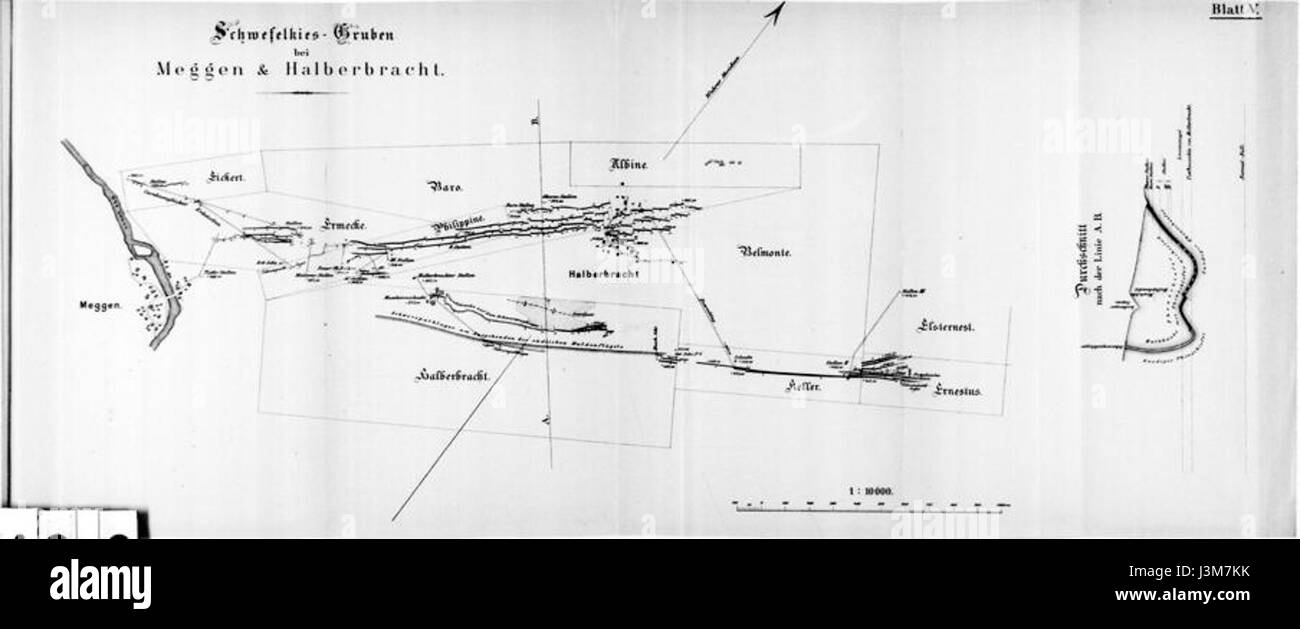 The Grubenplan is a mining plan detailing the operations and geography ...