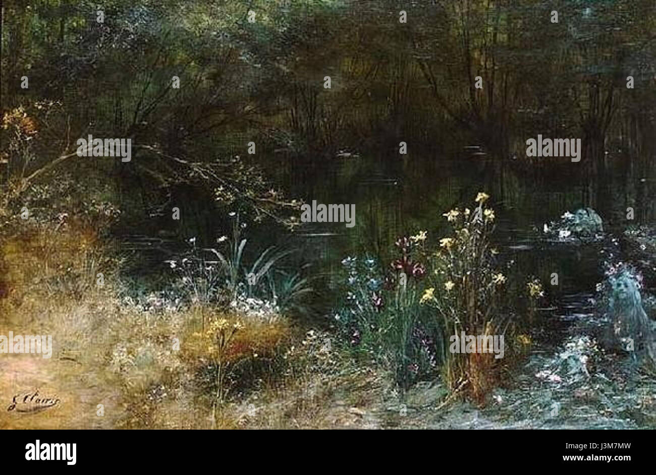 'A Lake with Naiads' by Georges Clairin is a painting depicting ...