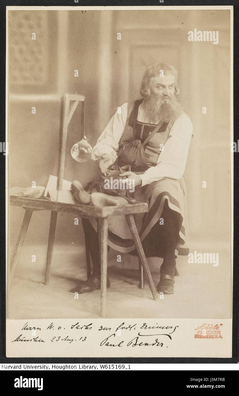 Harvard Theatre Collection Paul Bender 1913 Stock Photo - Alamy