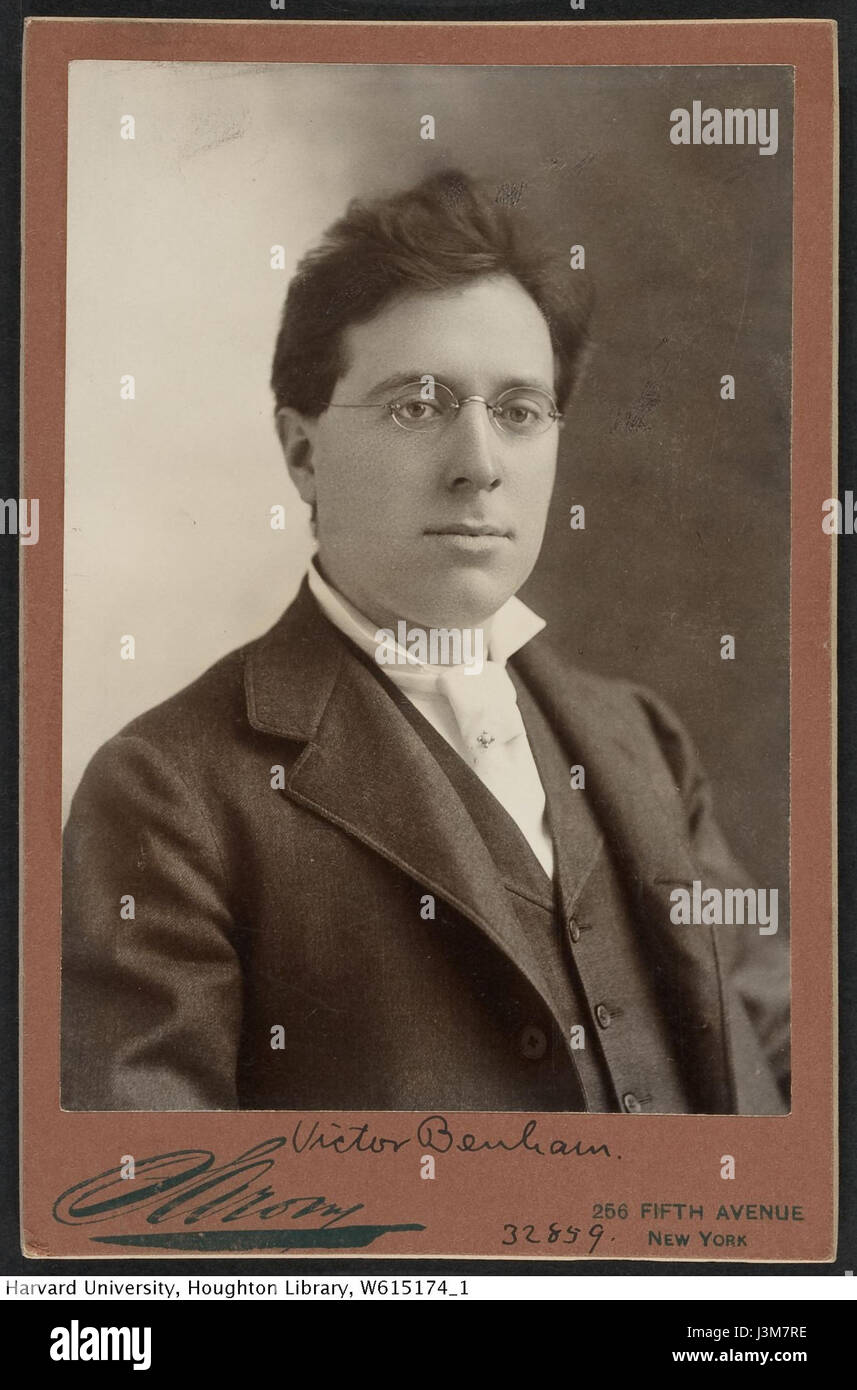 Harvard Theatre Collection Victor Benham Stock Photo - Alamy
