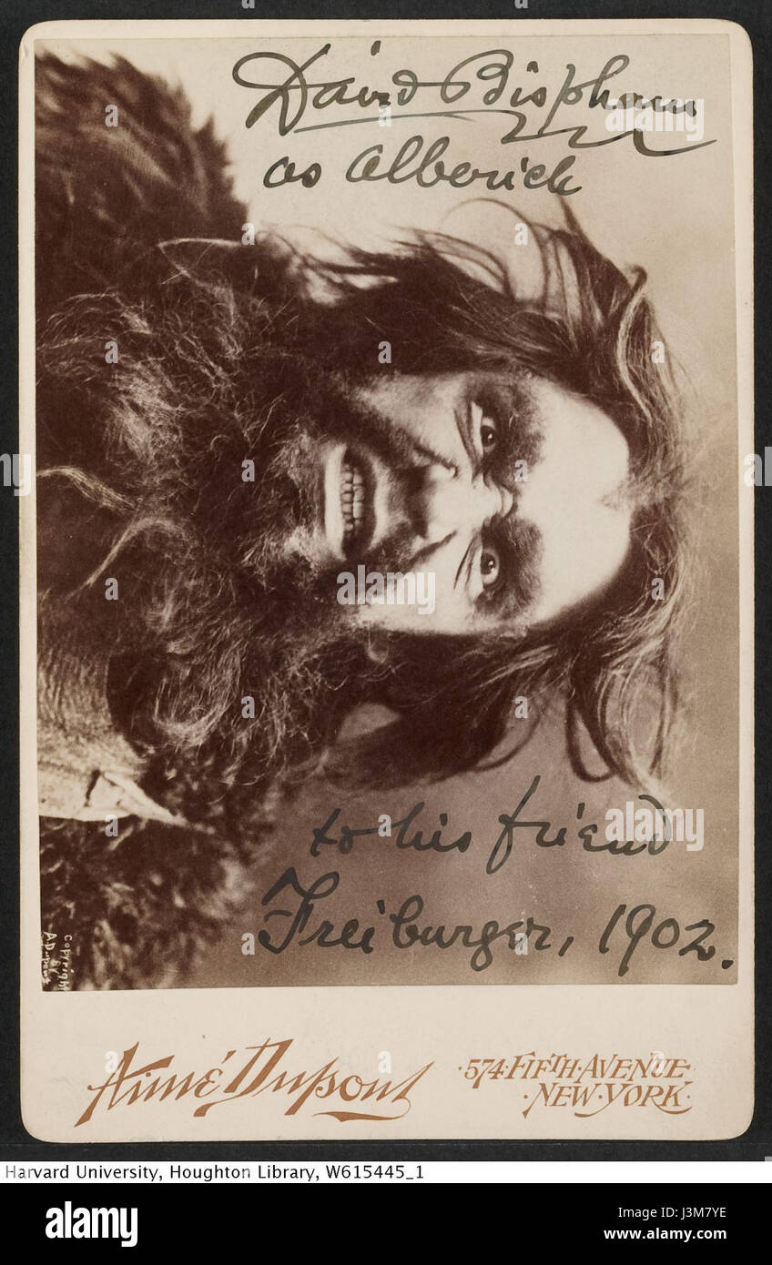 The Harvard Theatre Collection houses materials related to David ...