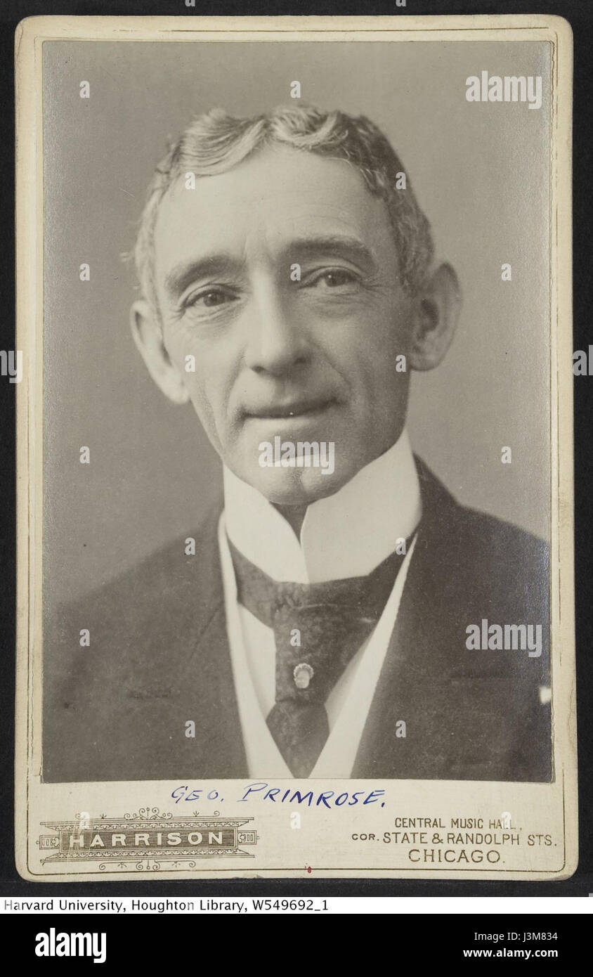 Harvard Theatre Collection George Primrose TCS 1.817 Stock Photo - Alamy