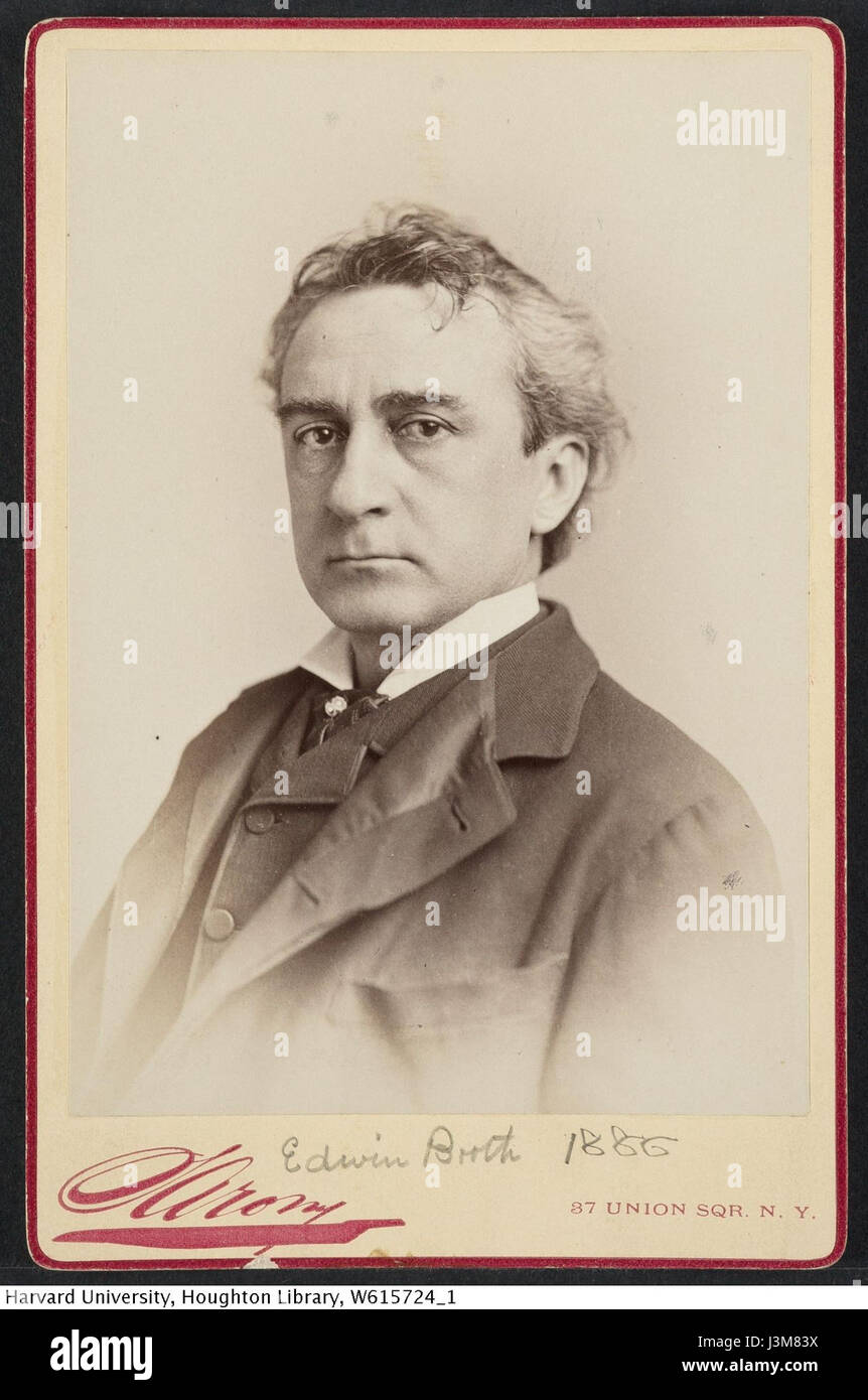 The Harvard Theatre Collection houses the archives of Edwin Booth, one ...