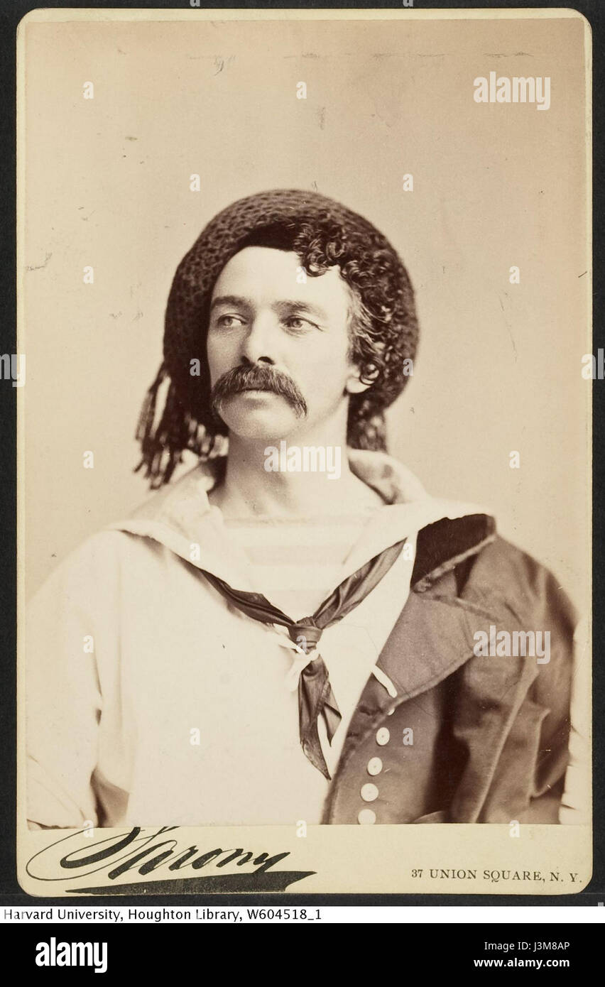 A piece from the Harvard Theatre Collection featuring Edwin Adams, a ...