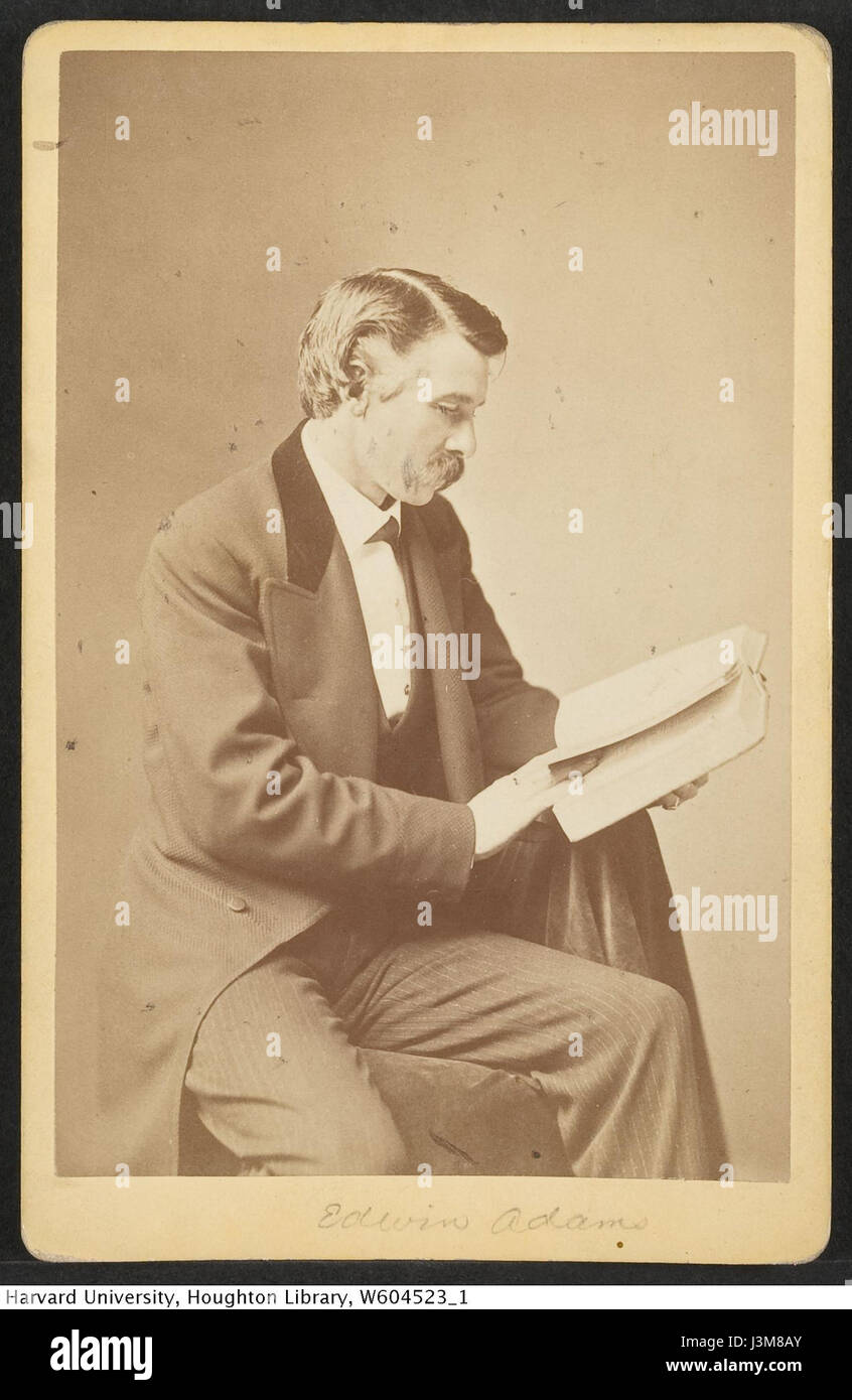 Harvard Theatre Collection Edwin Adams TCS 1.81 Stock Photo - Alamy