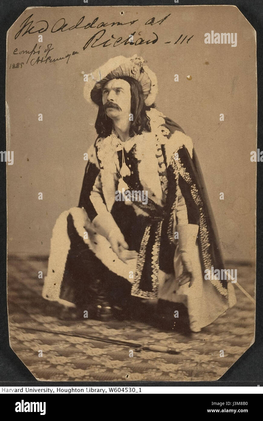 The Harvard Theatre Collection includes materials on Edwin Adams, an ...