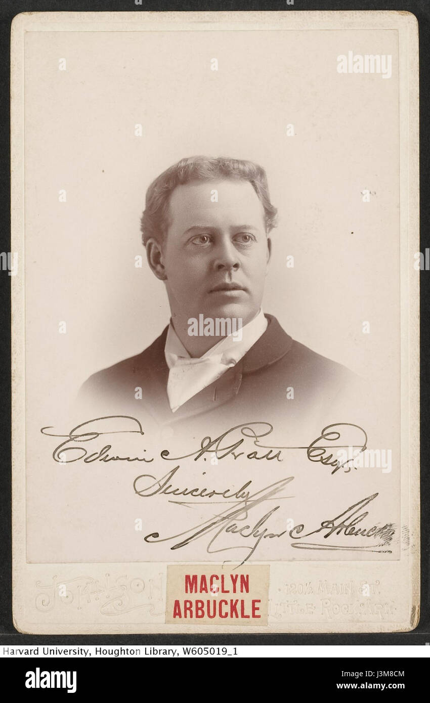 Harvard Theatre Collection Macklyn Arbuckle TCS 1.577 Stock Photo - Alamy