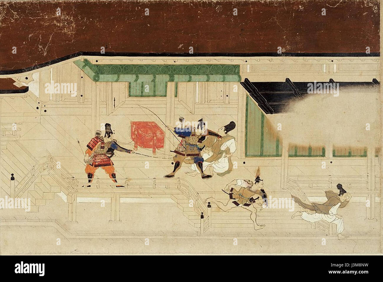 Detail from the heiji scroll hi-res stock photography and images - Alamy