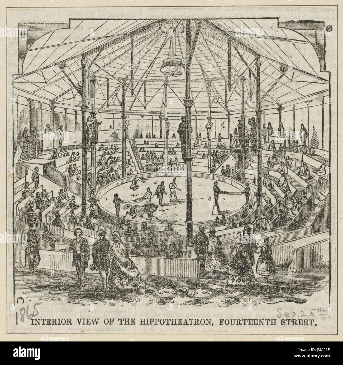 Harvard Theatre Collection MS Thr 693 (82) Circus images, Hippotheatron ...