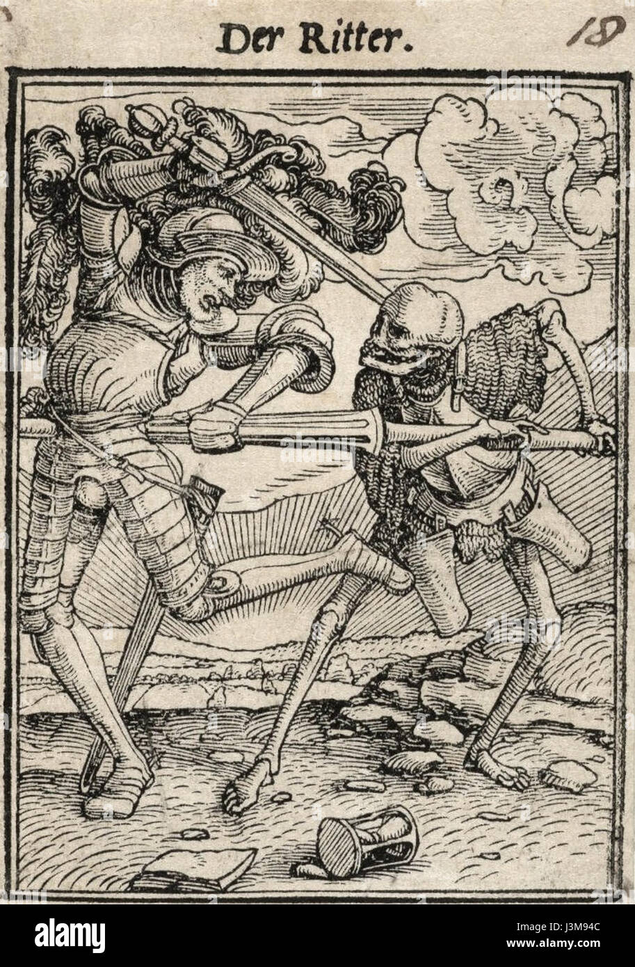 'Totentanz' (Dance of Death) is a famous medieval theme, depicted here ...