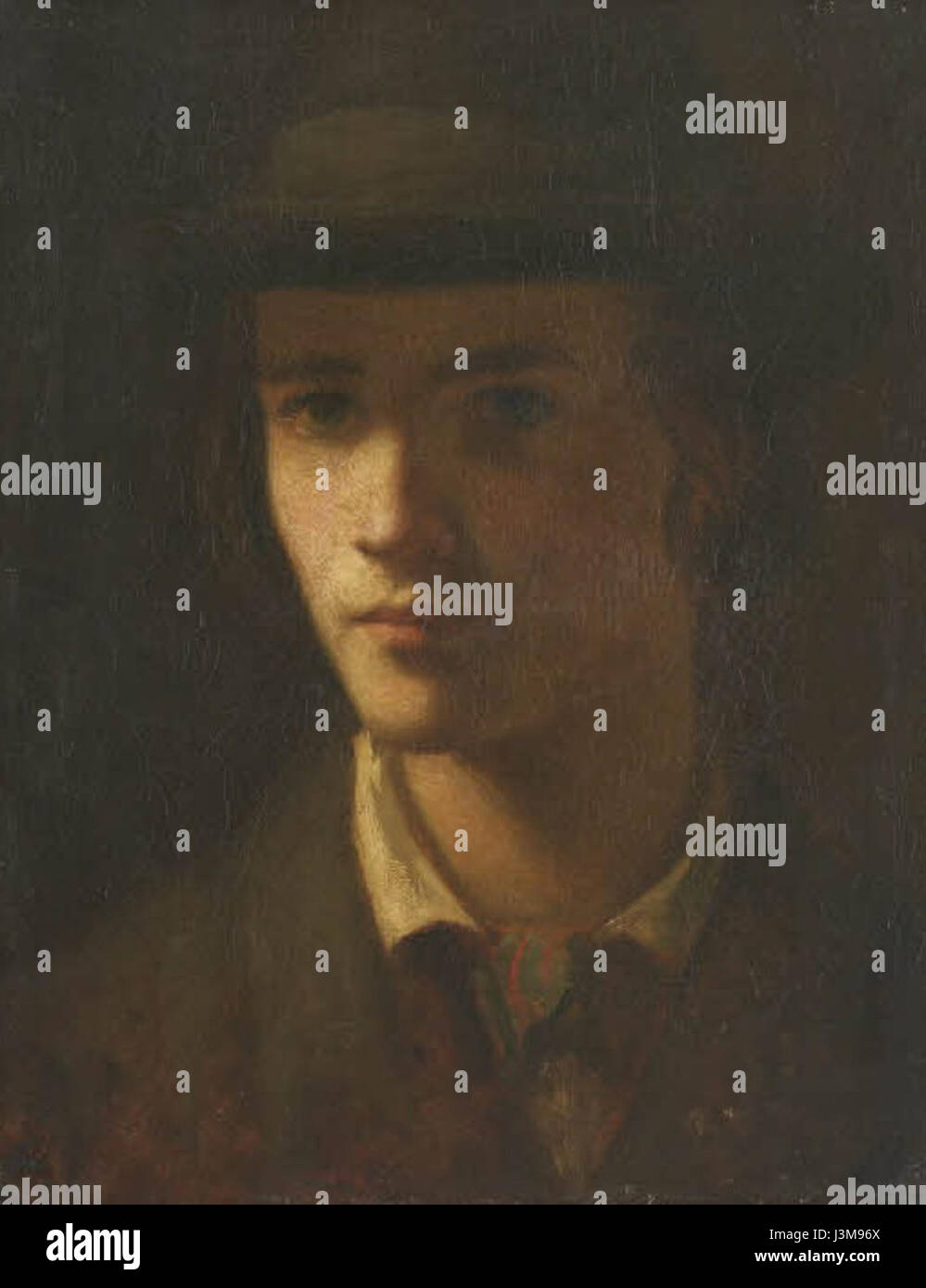 'Selbstbildnis' by Heinrich Faust is a self-portrait, exemplifying the ...