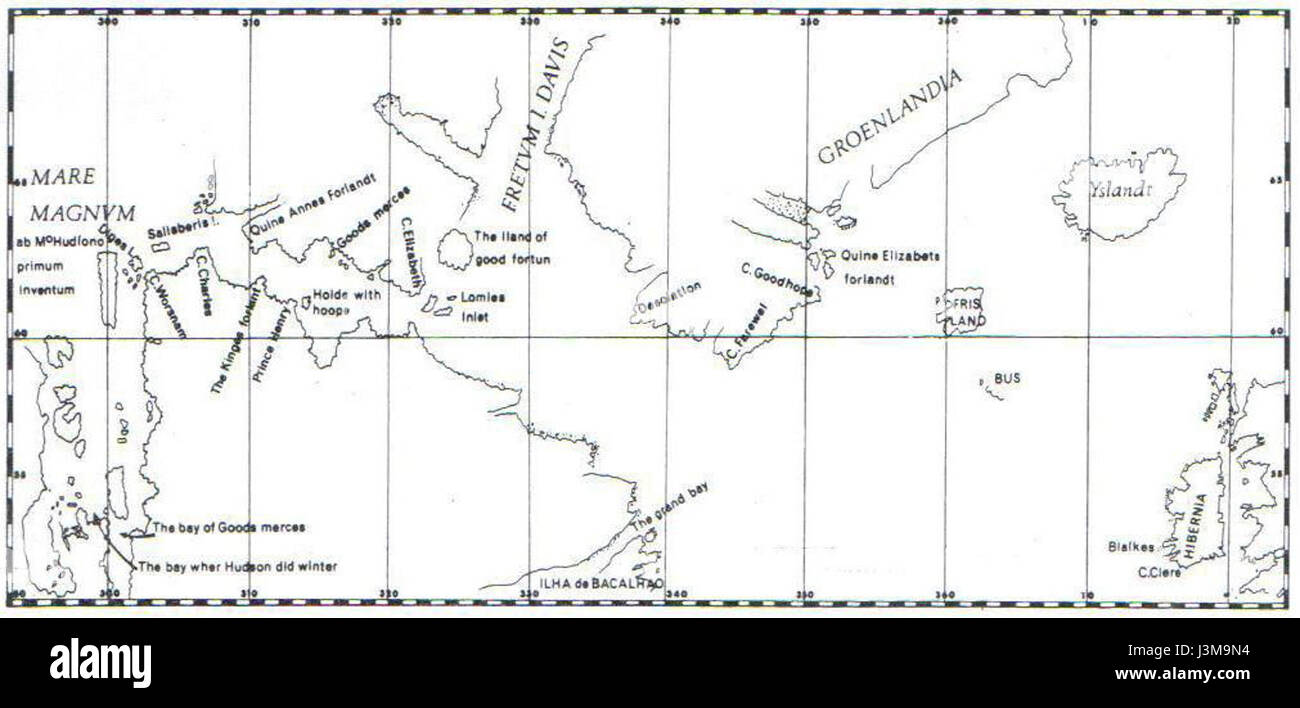 Henry Hudson Map Stock Photos & Henry Hudson Map Stock Images - Alamy