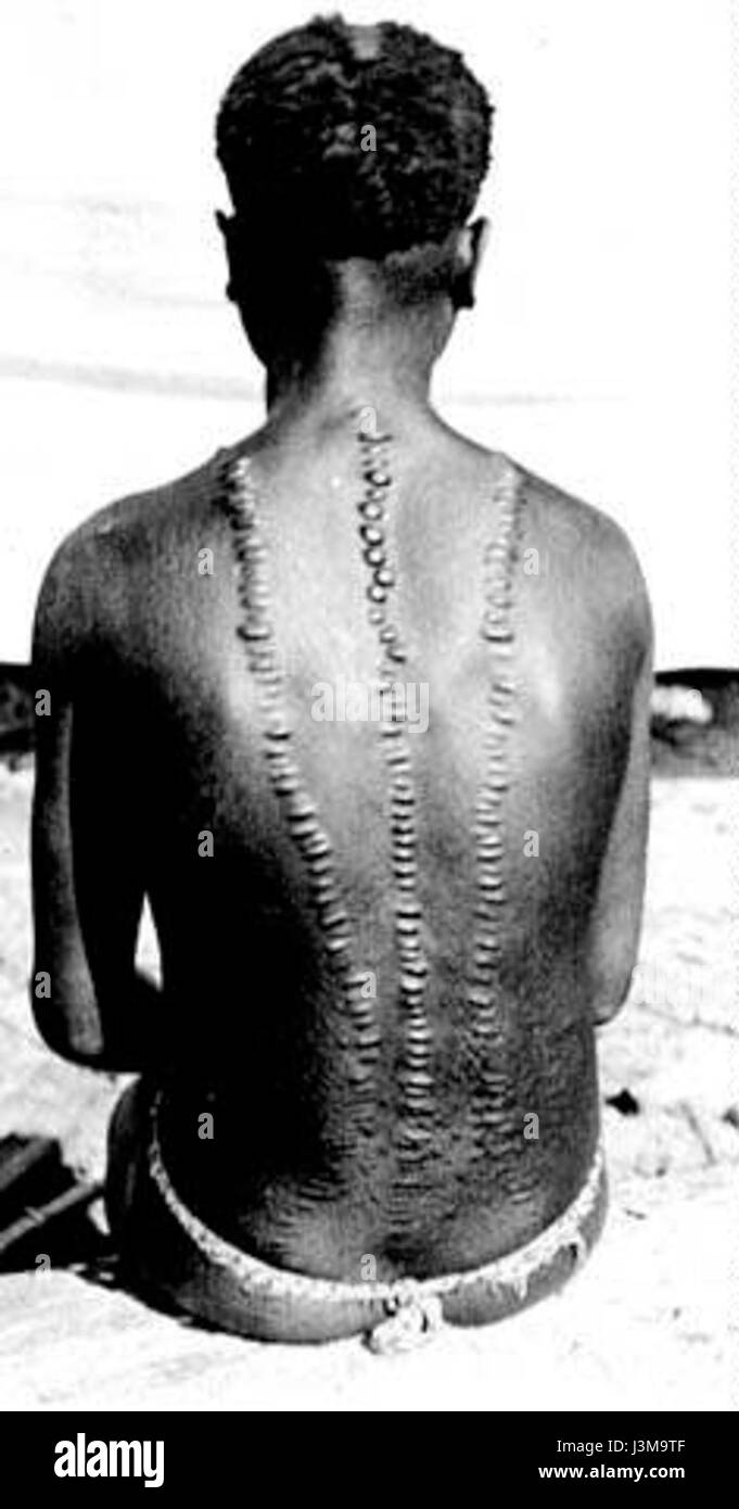 Body scarification Black and White Stock Photos & Images - Alamy