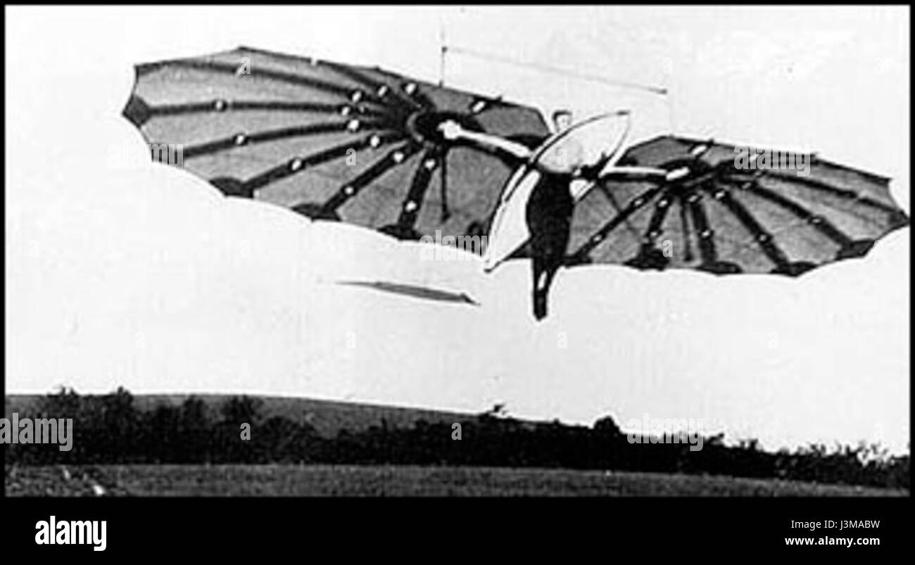 The Hawk hang glider, developed by Pilcher, refers to a type of glider ...