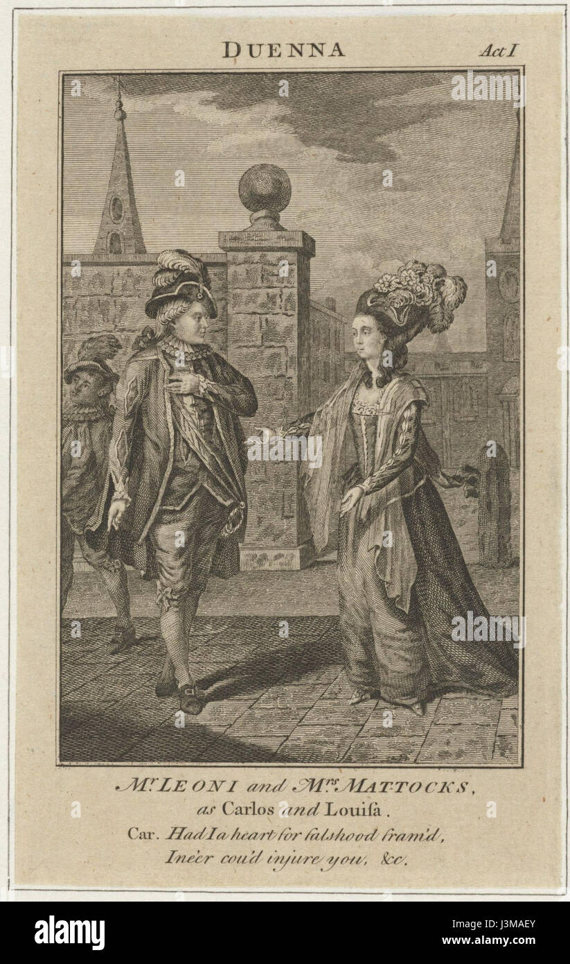 Harvard Theatre Collection The Duenna, TCS 44 Stock Photo - Alamy
