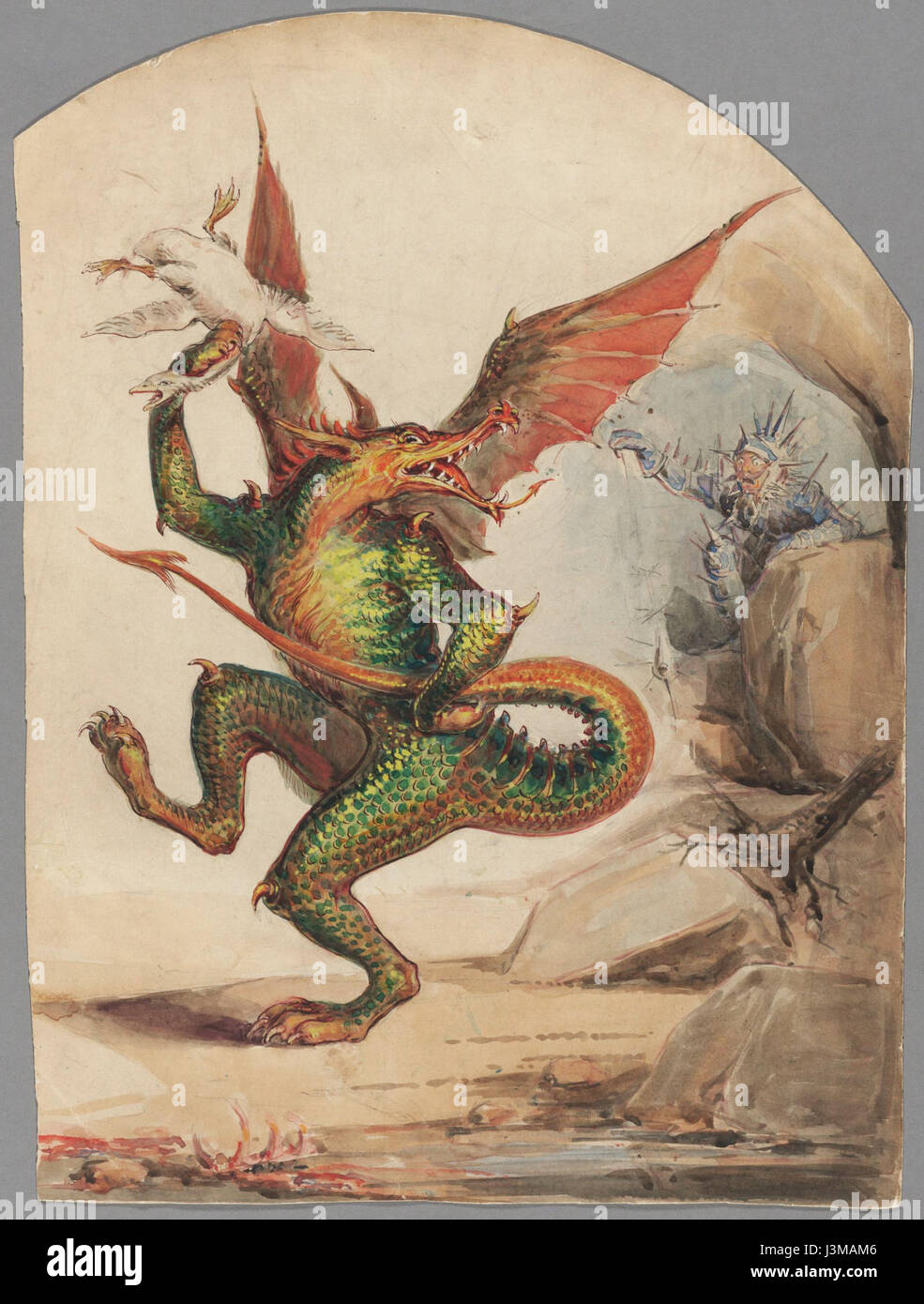 The Harvard Theatre Collection includes an item labeled 'dragon' from ...