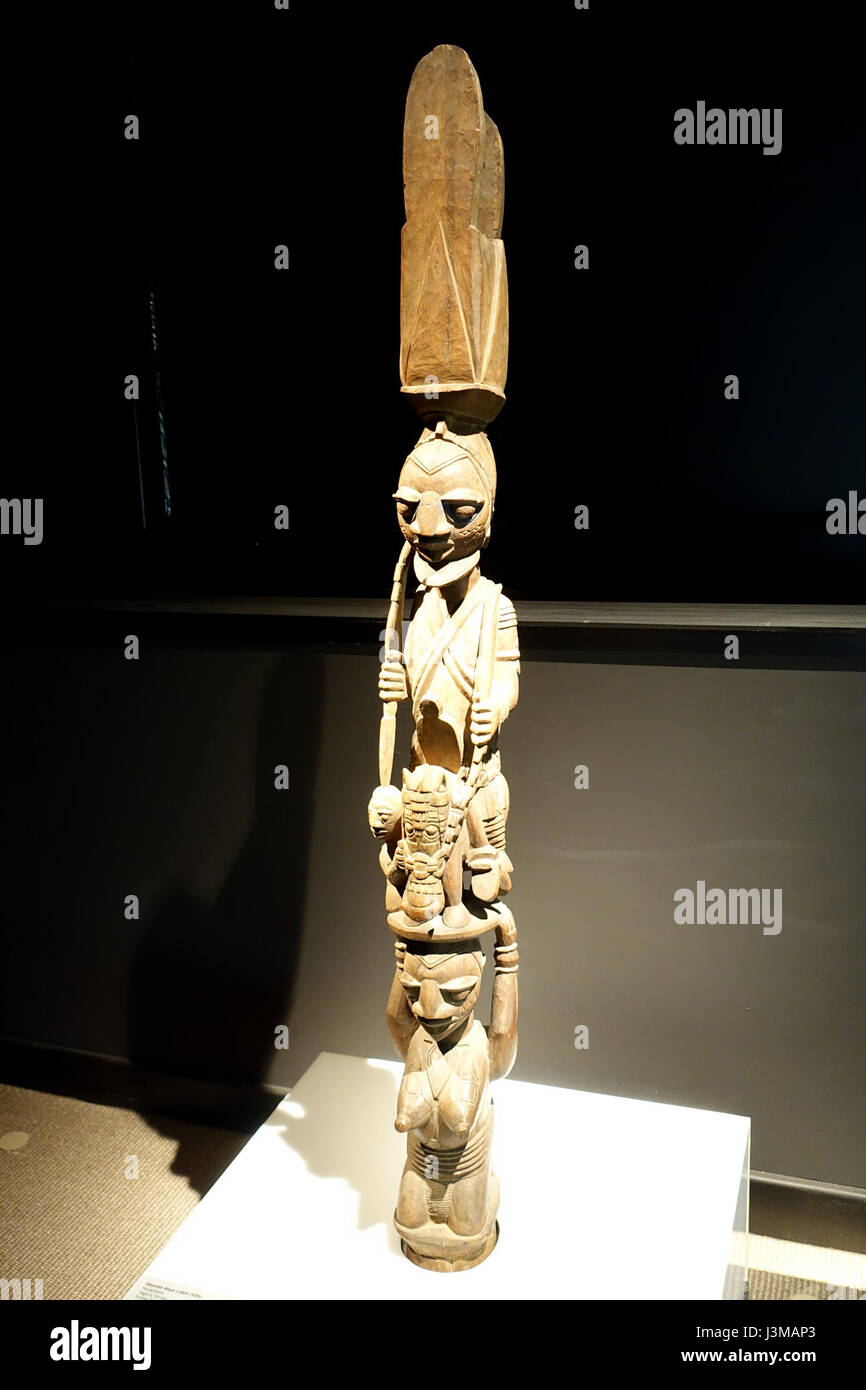 House post by Obembe Alaye (1869 1939), Nigeria, Yoruba, 20th century ...