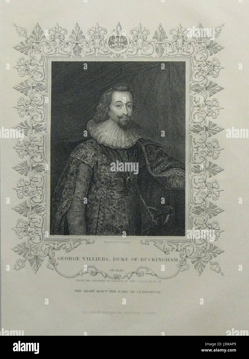 George Villiers Duke of Buckingham engaved by J Cochran Stock Photo - Alamy