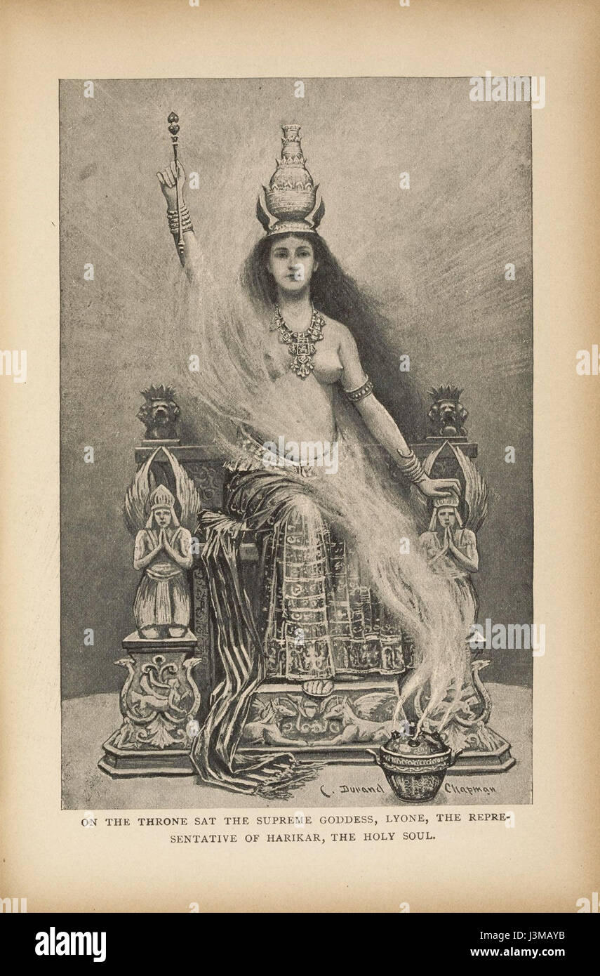 This is an illustration from the book 'Goddess of Atvatabar ...