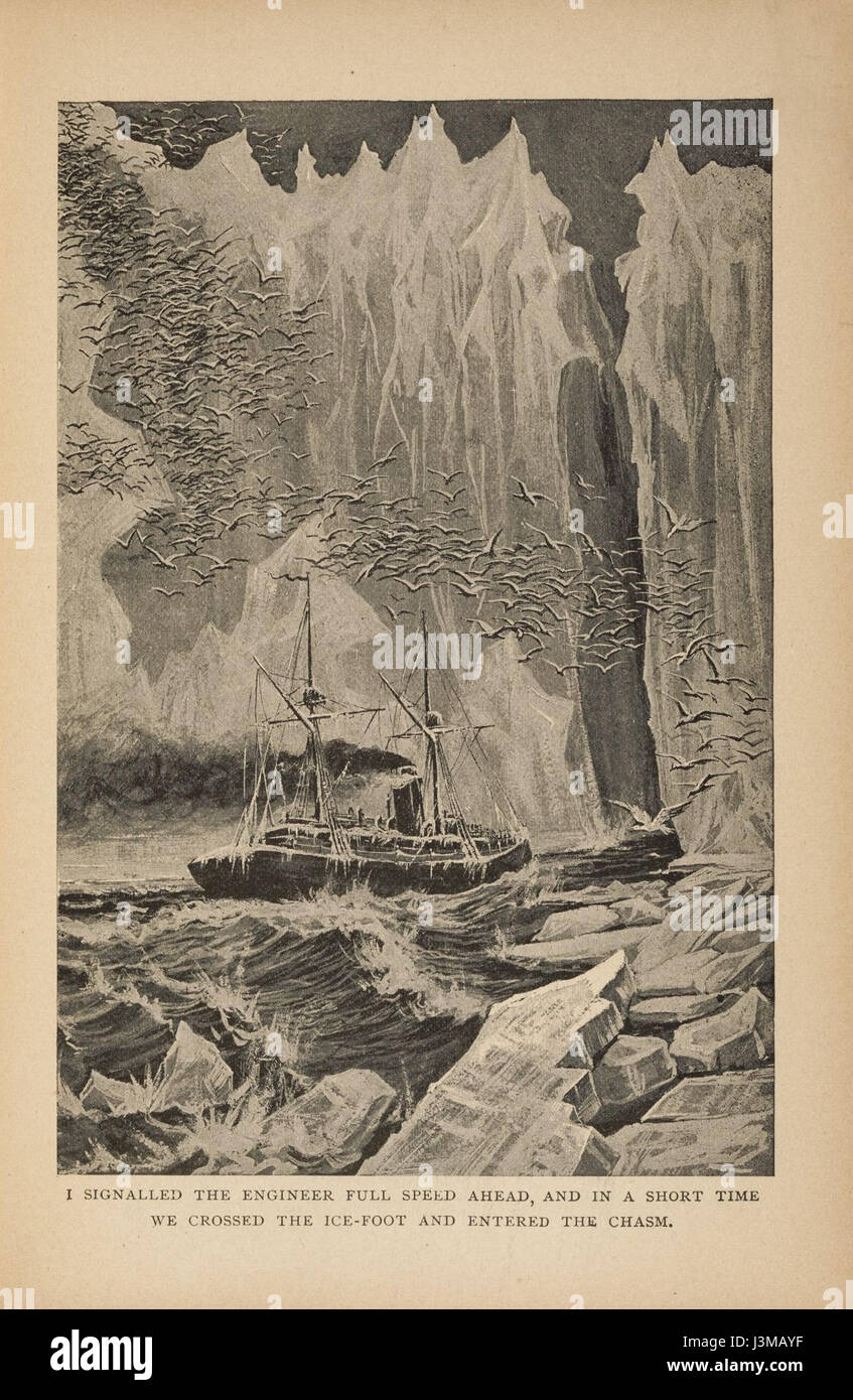 An illustration from *Goddess of Atvatabar* by Houghton, focusing on ...