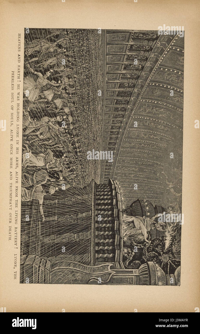 The illustration on page 293 of 'Goddess of Atvatabar', part of the ...