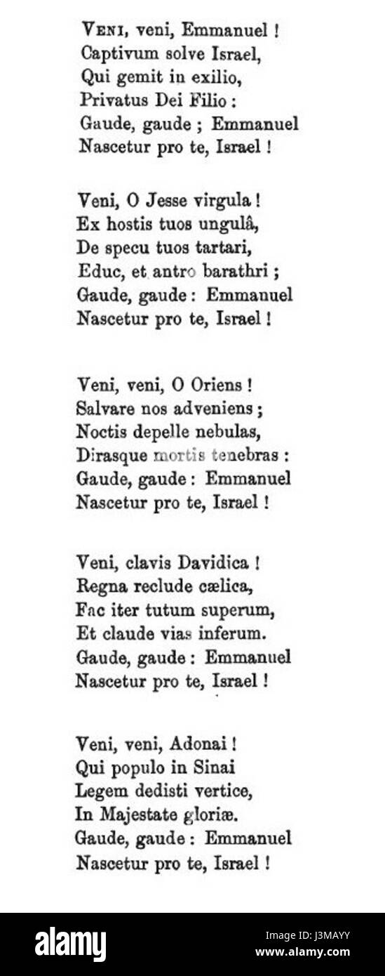 'Hymni Ecclesiae Veni, veni, Emmanuel' is a well-known hymn, a Latin ...