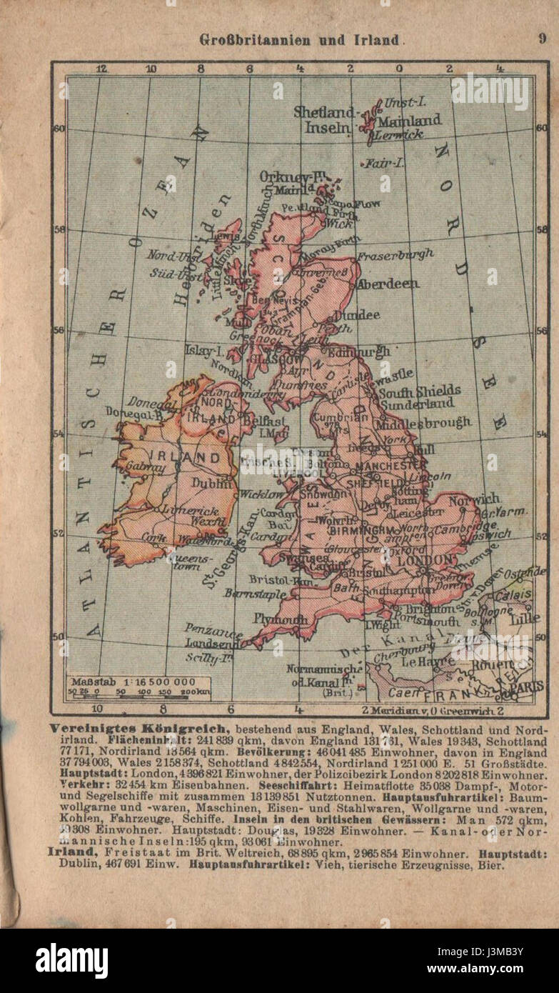 Old map great britain hi-res stock photography and images - Alamy