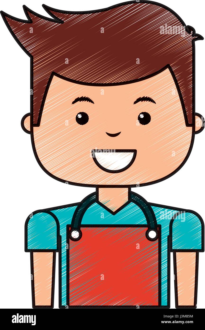 Man with apron avatar Stock Vector Image & Art - Alamy